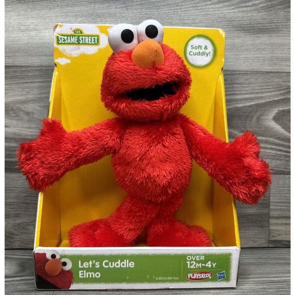 Sesame Street | Toys | Sesame Street Lets Cuddle Elmo Soft Plush Fabric ...